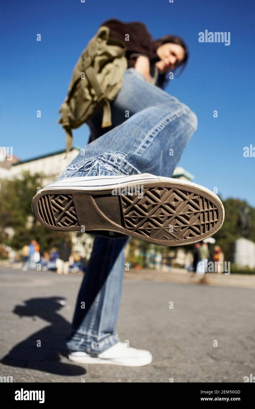 Man standing on one leg hi-res stock photography and images - Alamy