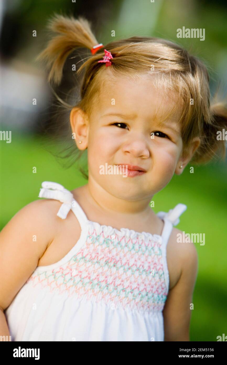 Baby With Pigtails High Resolution Stock Photography and Images - Alamy