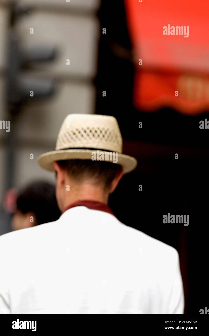 Rear view of a man Stock Photo - Alamy