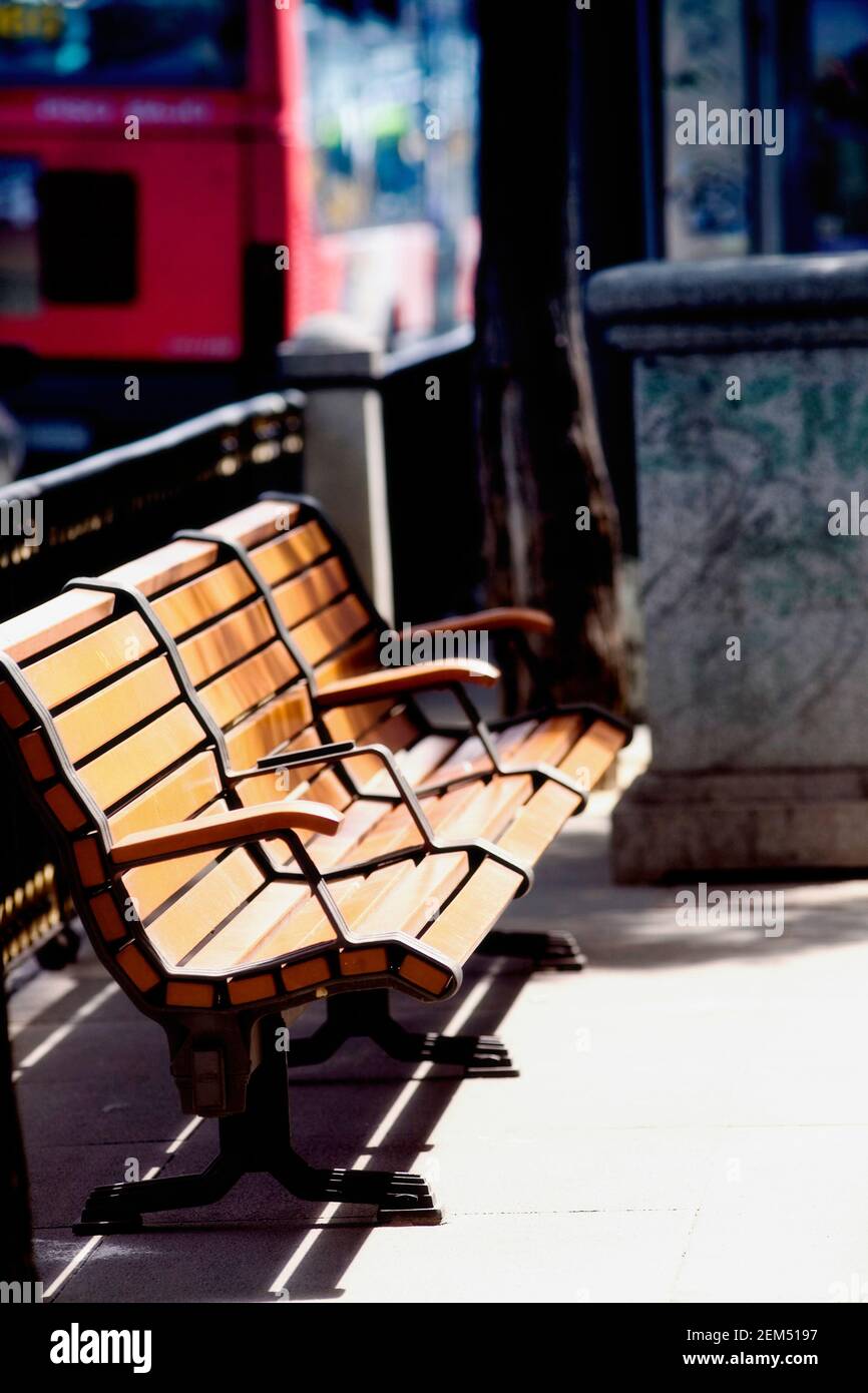 Railing bench hi-res stock photography and images - Alamy