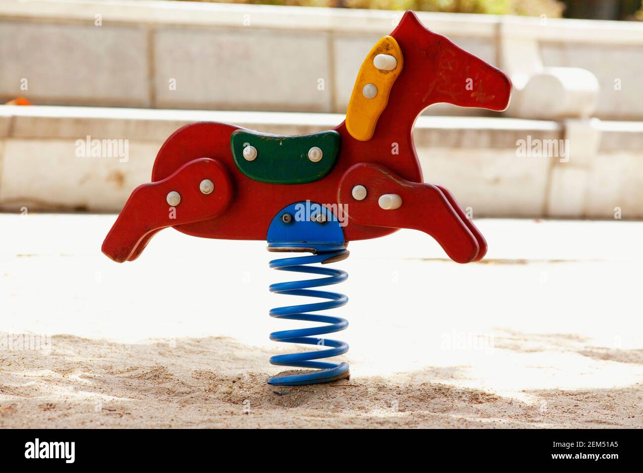 Spring horse playground hi-res stock photography and images - Alamy