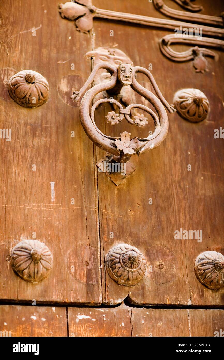 Close-up of a door handle Stock Photo - Alamy