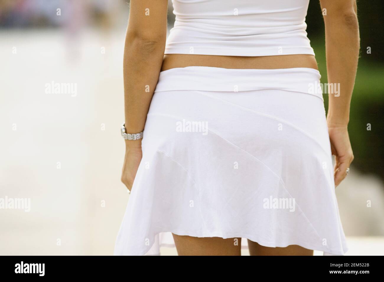 Mid section view of a woman Stock Photo - Alamy
