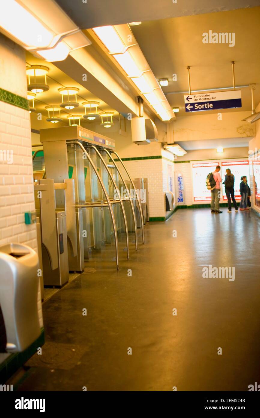 Interiors of a subway station, Paris, France Stock Photo - Alamy