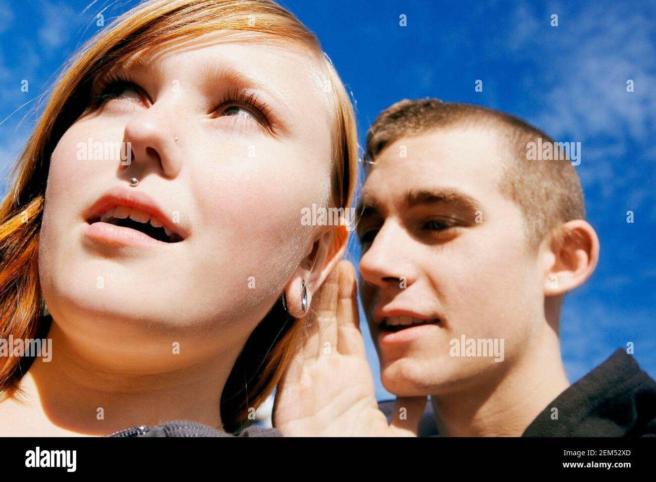 Man whispering hi-res stock photography and images - Alamy
