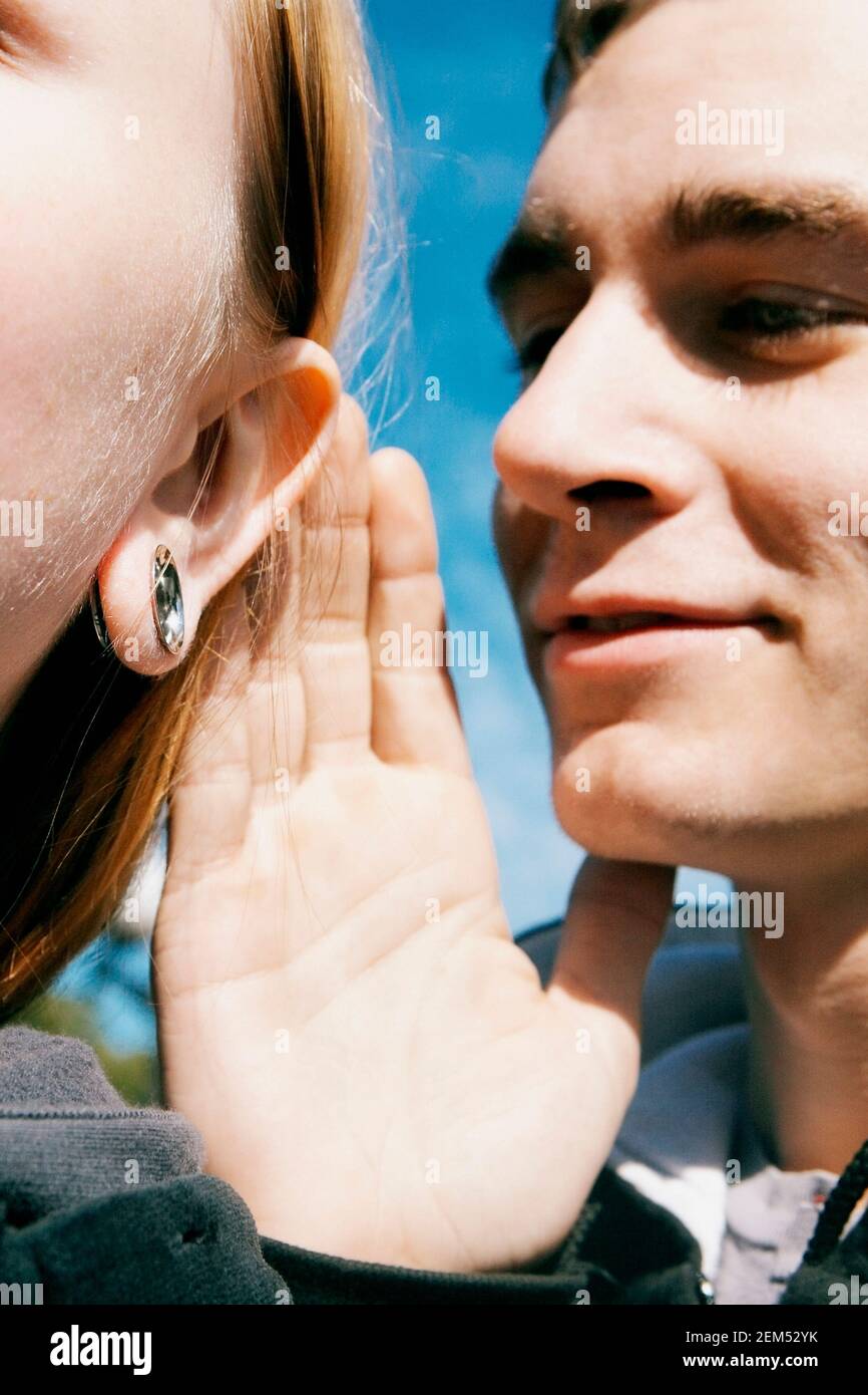 Young womans ear hi-res stock photography and images - Alamy