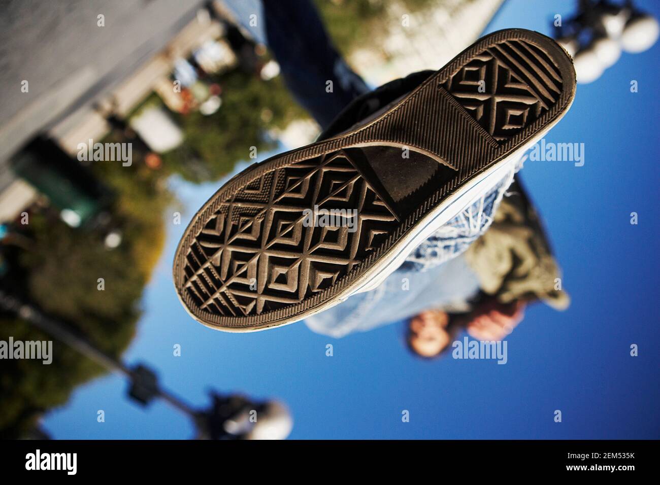 Showing sole of shoe hi-res stock photography and images - Alamy