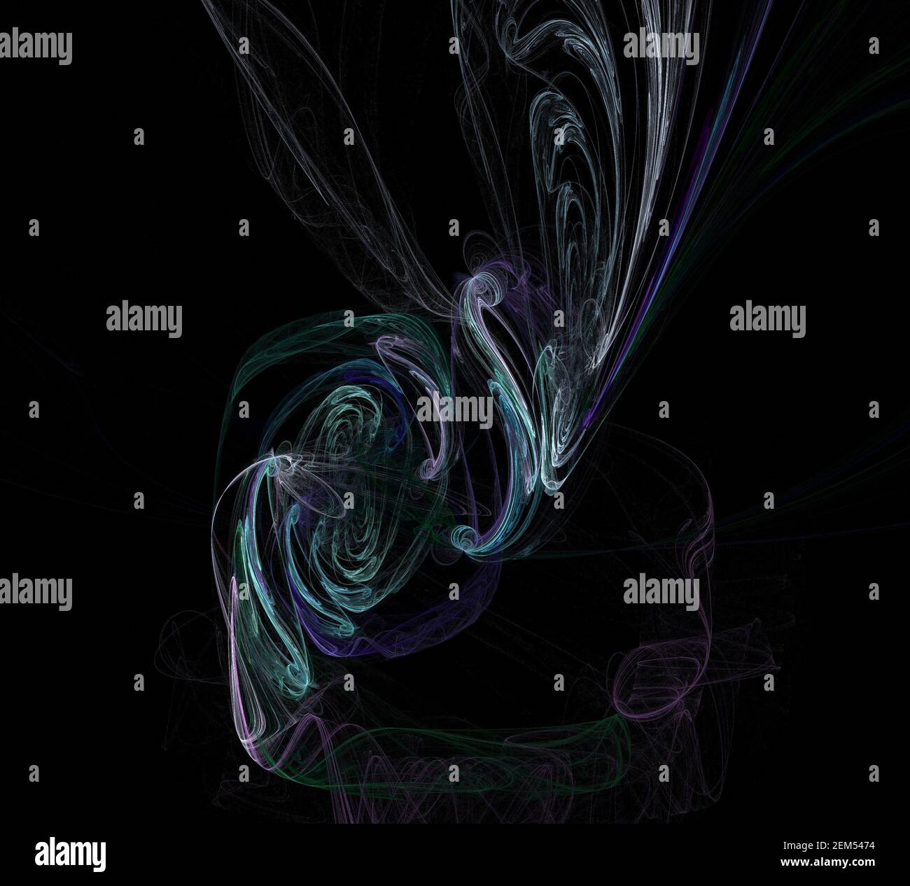 3D rendering abstract digital background.Fractal a never-ending pattern ...