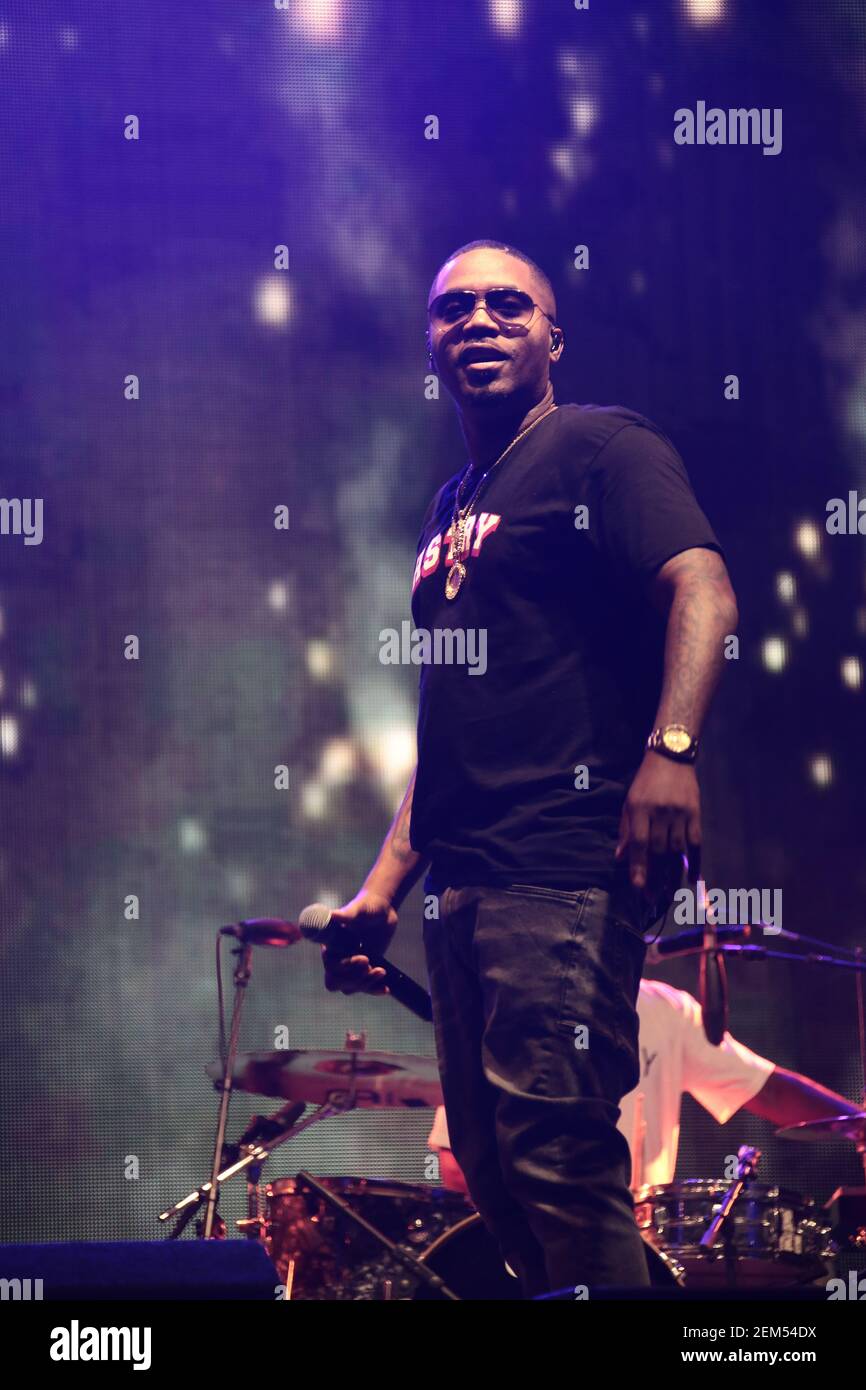 NAS (real name Nasir bin Olu Dara Jones) on day 2 of the 2016 Reading ...