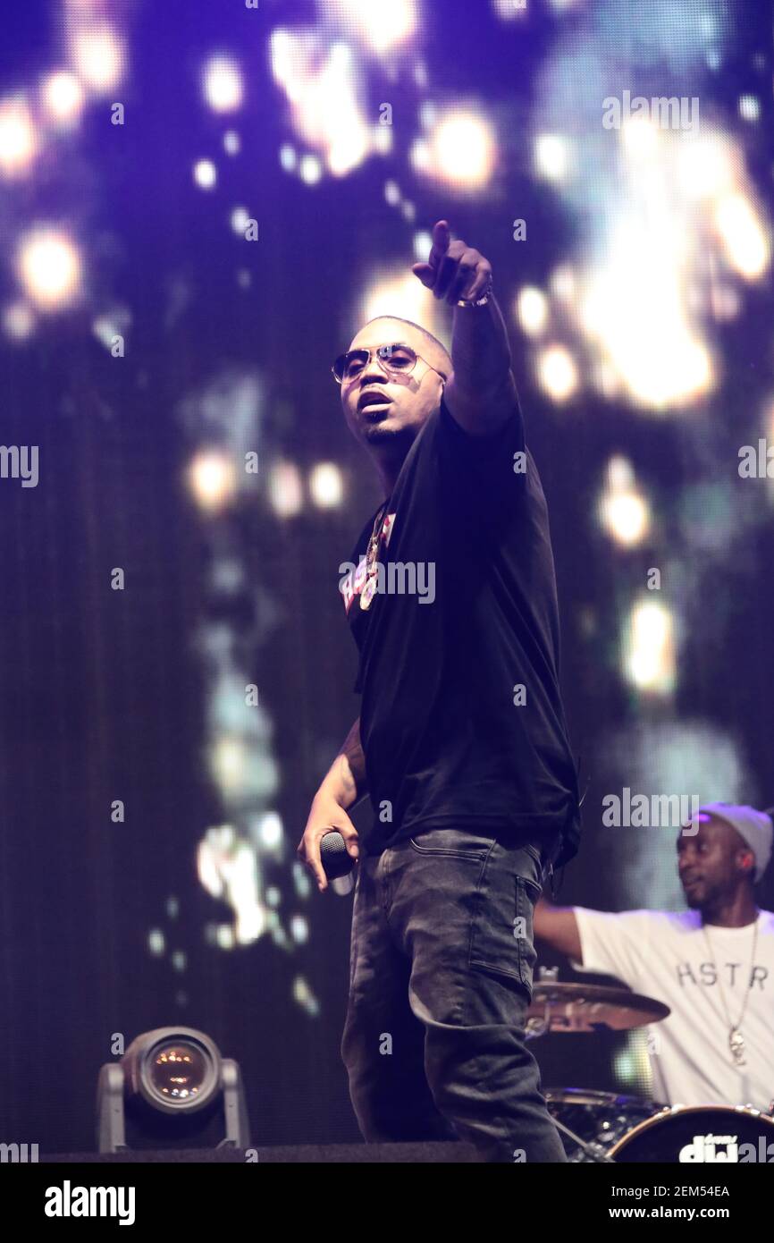 NAS (real name Nasir bin Olu Dara Jones) on day 2 of the 2016 Reading ...