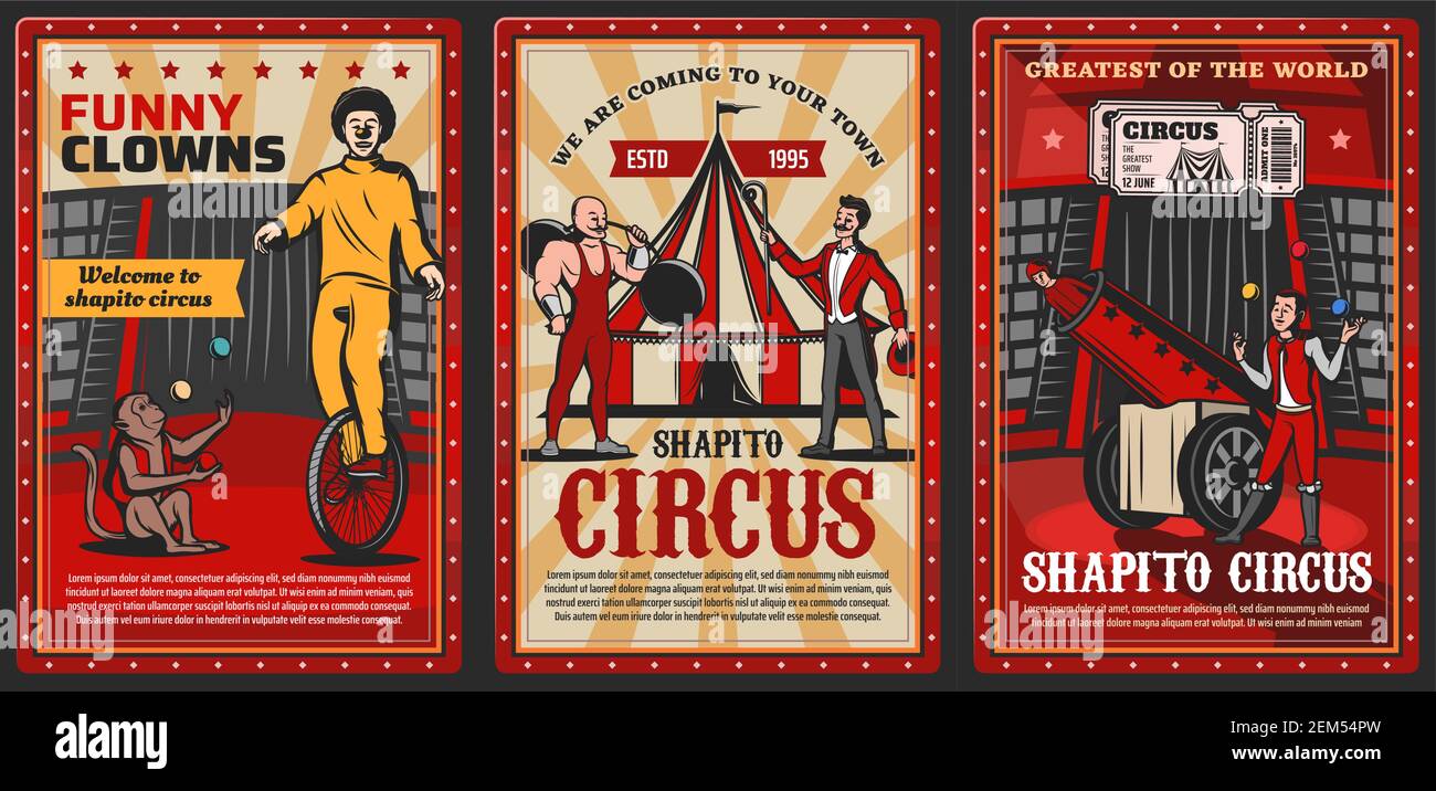 Circus Acrobats Poster