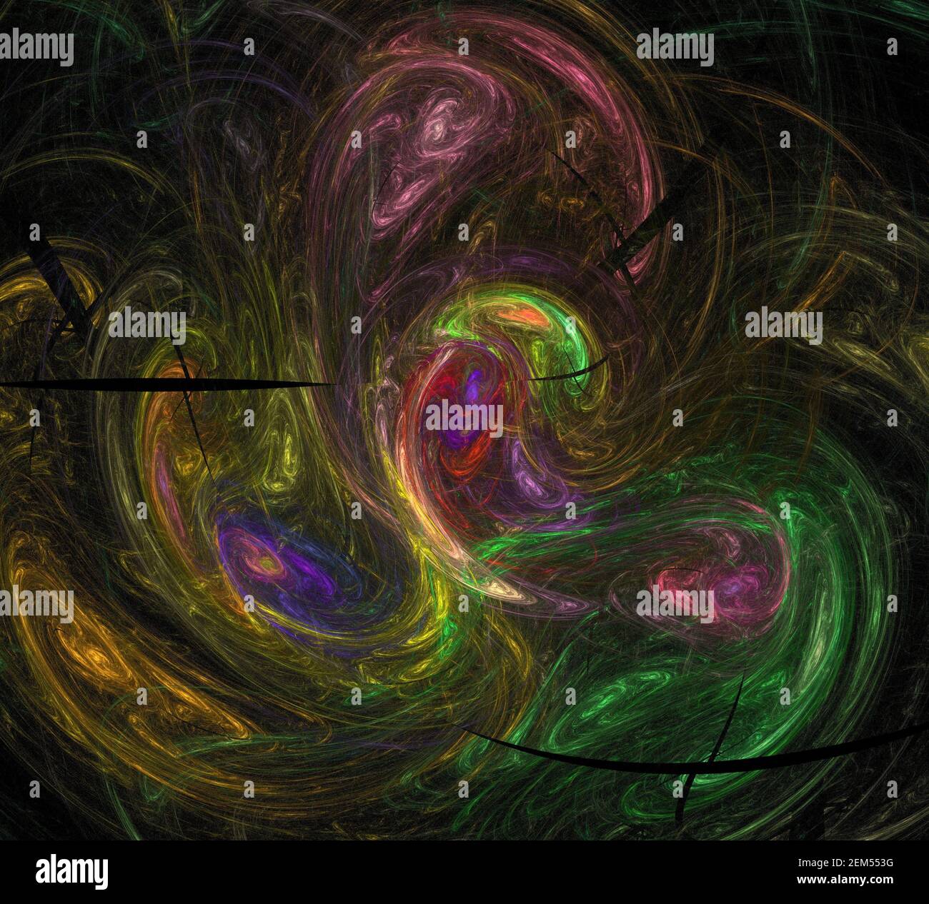 3D rendering abstract digital background.Fractal a never-ending pattern ...