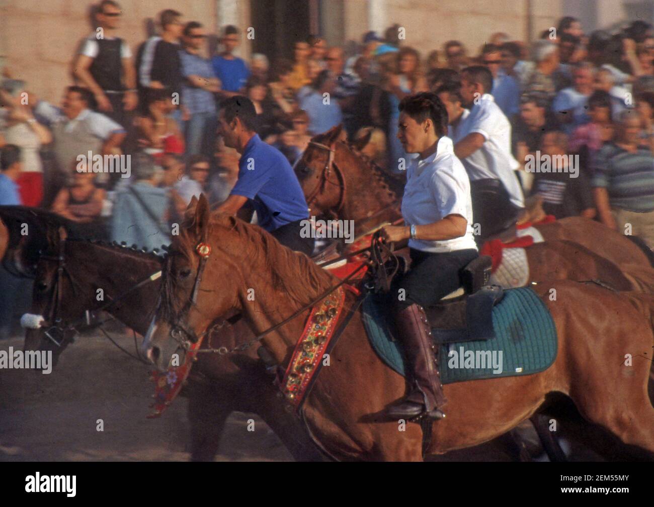 Pozzomaggiore, Sardinia, Italy. The Ardia of San Costantino ...