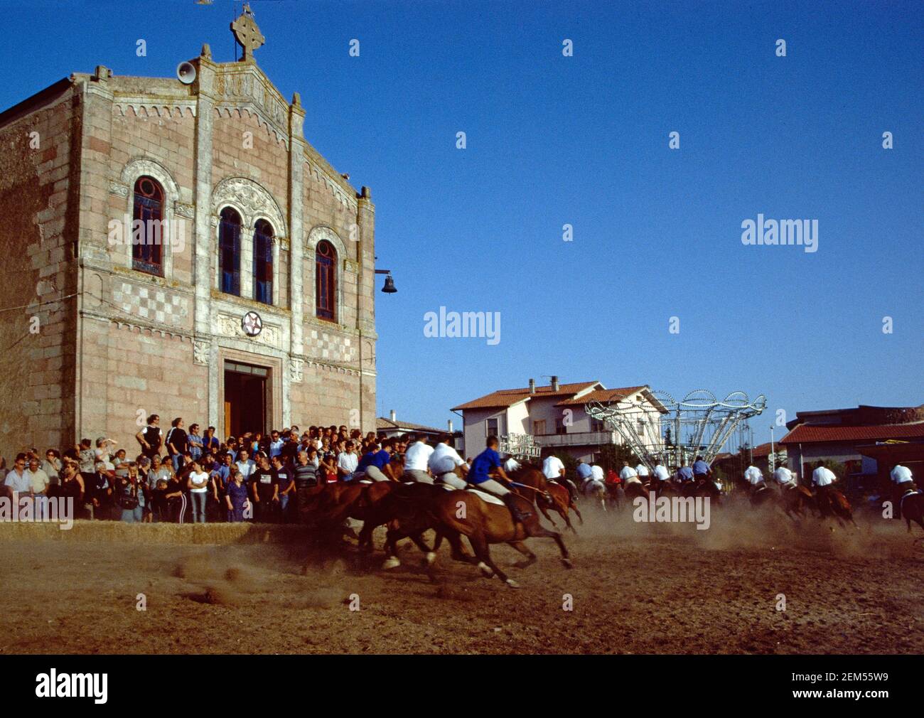 Pozzomaggiore, Sardinia, Italy. The Ardia of San Costantino ...