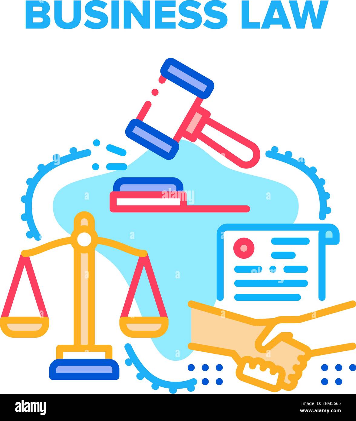 Business Law Vector Concept Color Illustration Stock Vector Image & Art ...