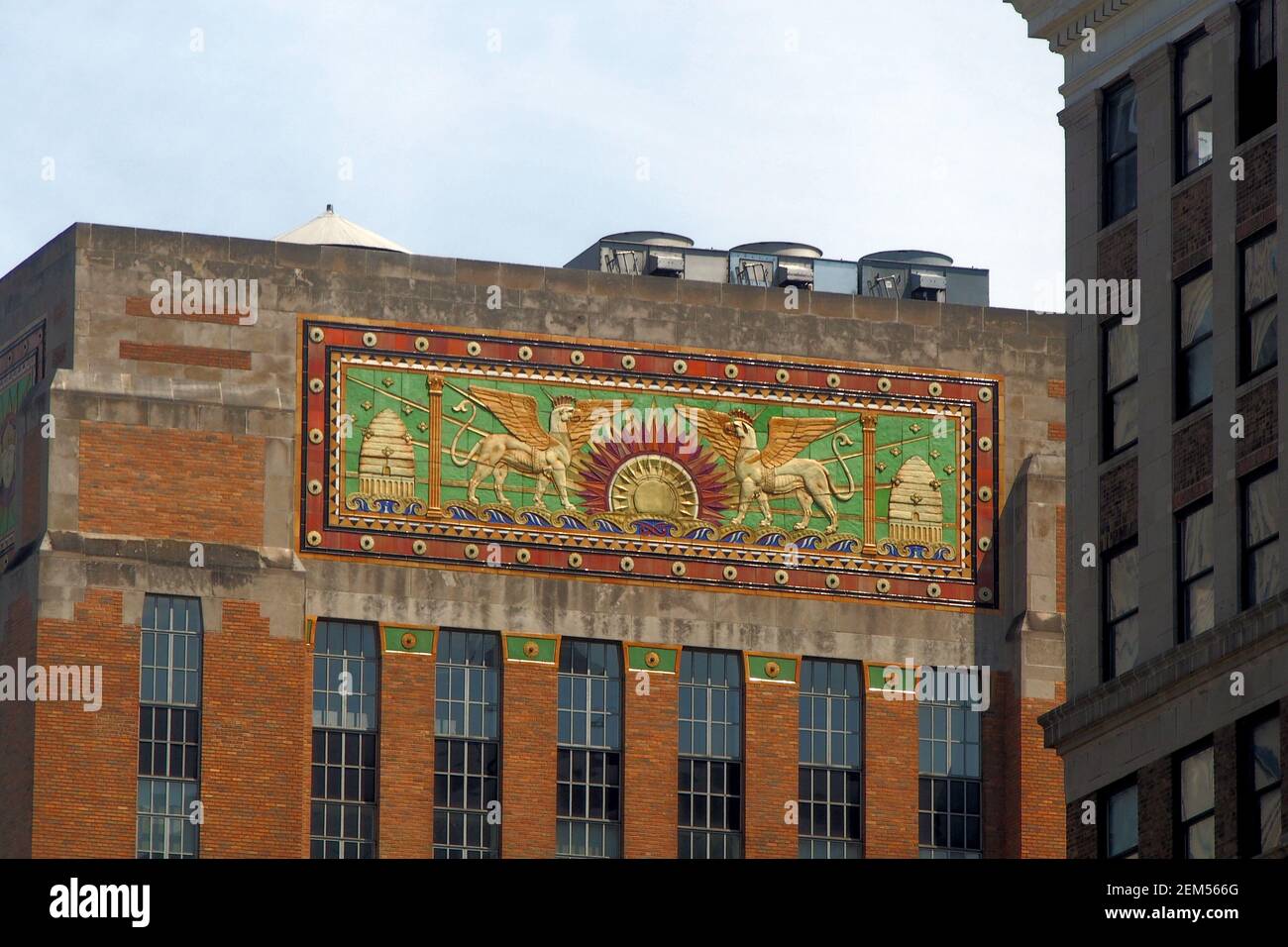 Fred F. French Building, Babylonian-themed Art Deco bas relief adorning ...