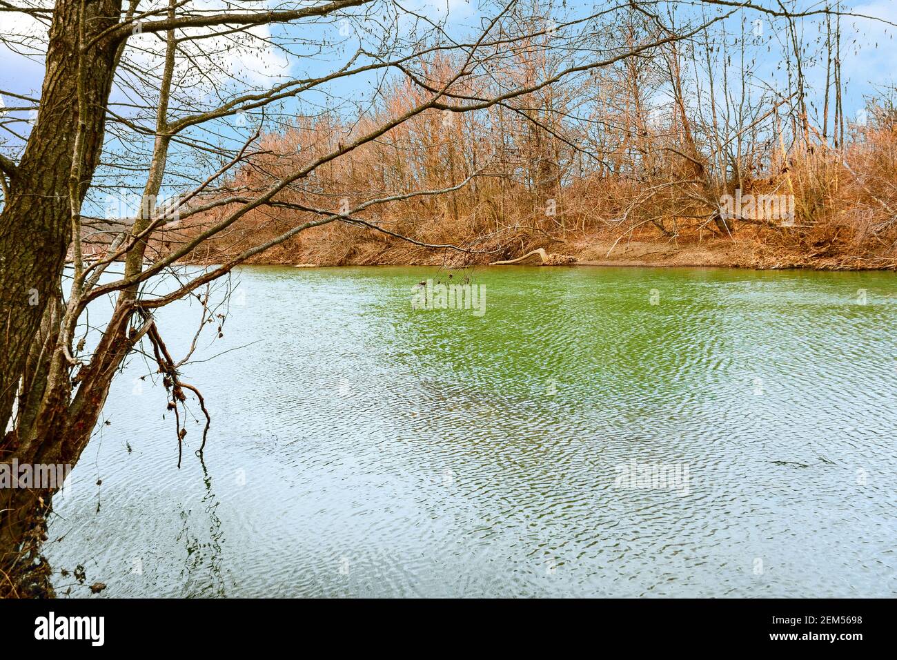 Early spring landscape calm river hi-res stock photography and images ...