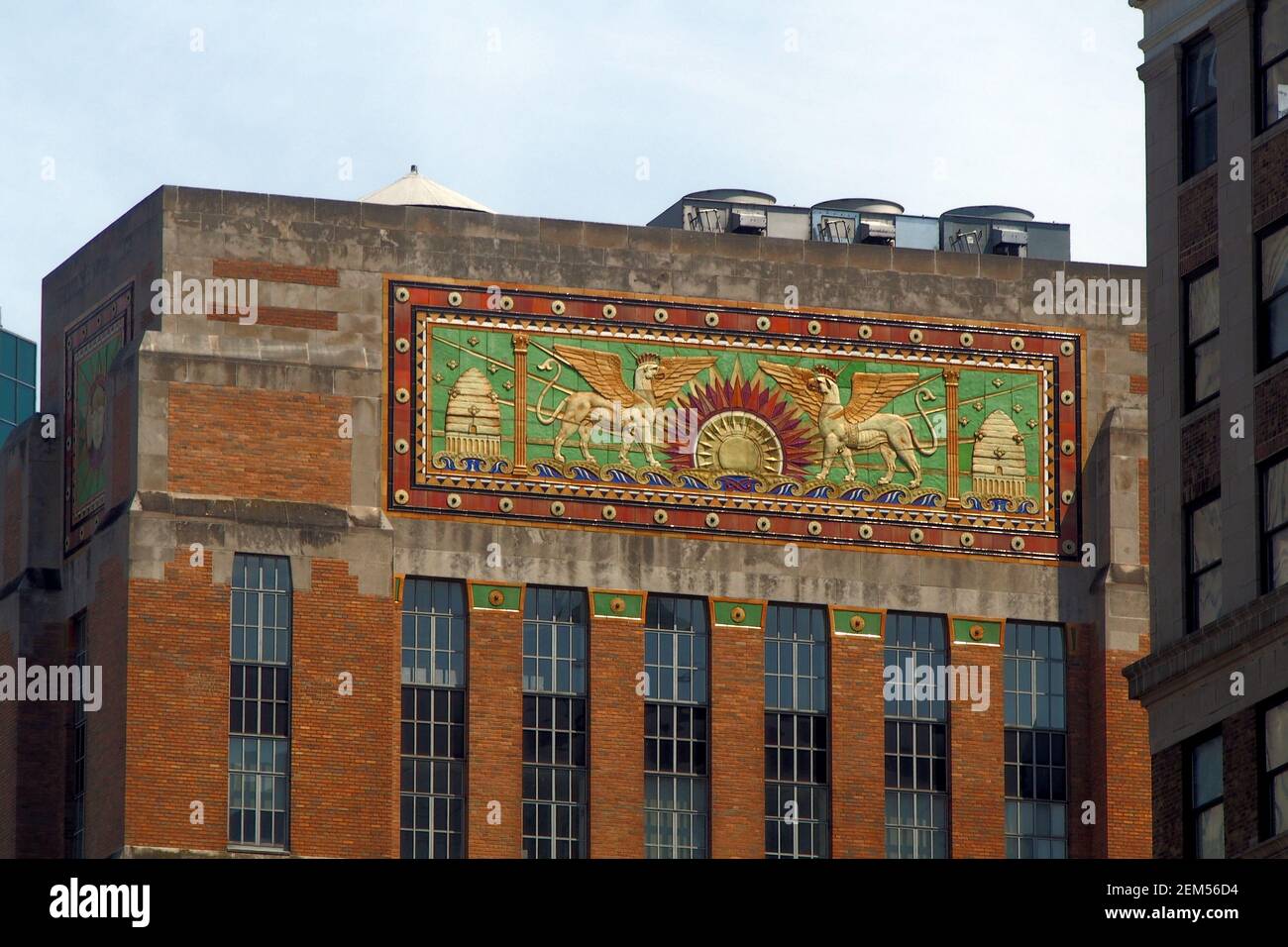 Fred F. French Building, Babylonian-themed Art Deco bas relief adorning ...