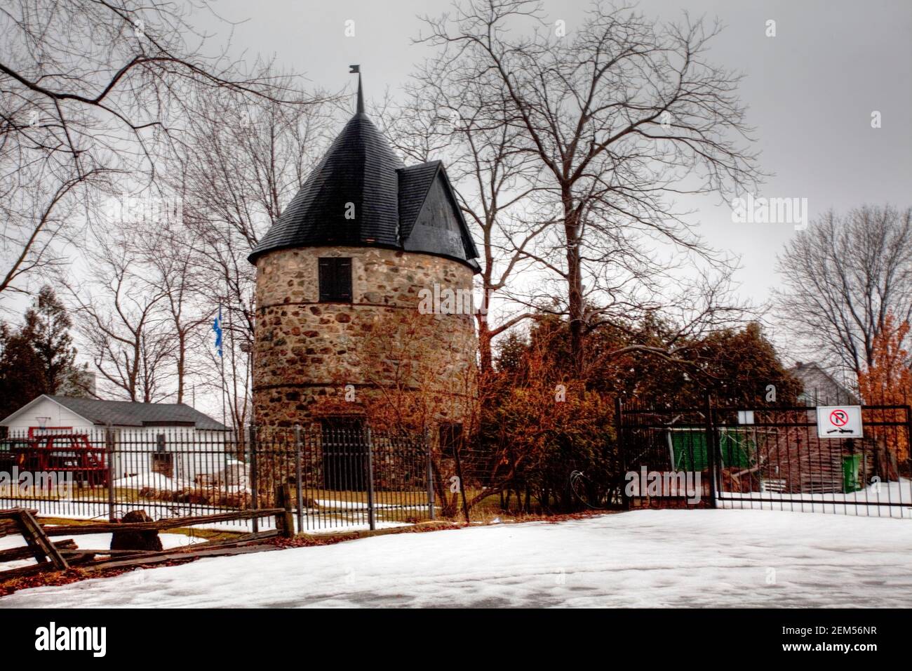 The Moulin Antoine-Jett, a Stone Windmill from Quebec, Canada. Built ...