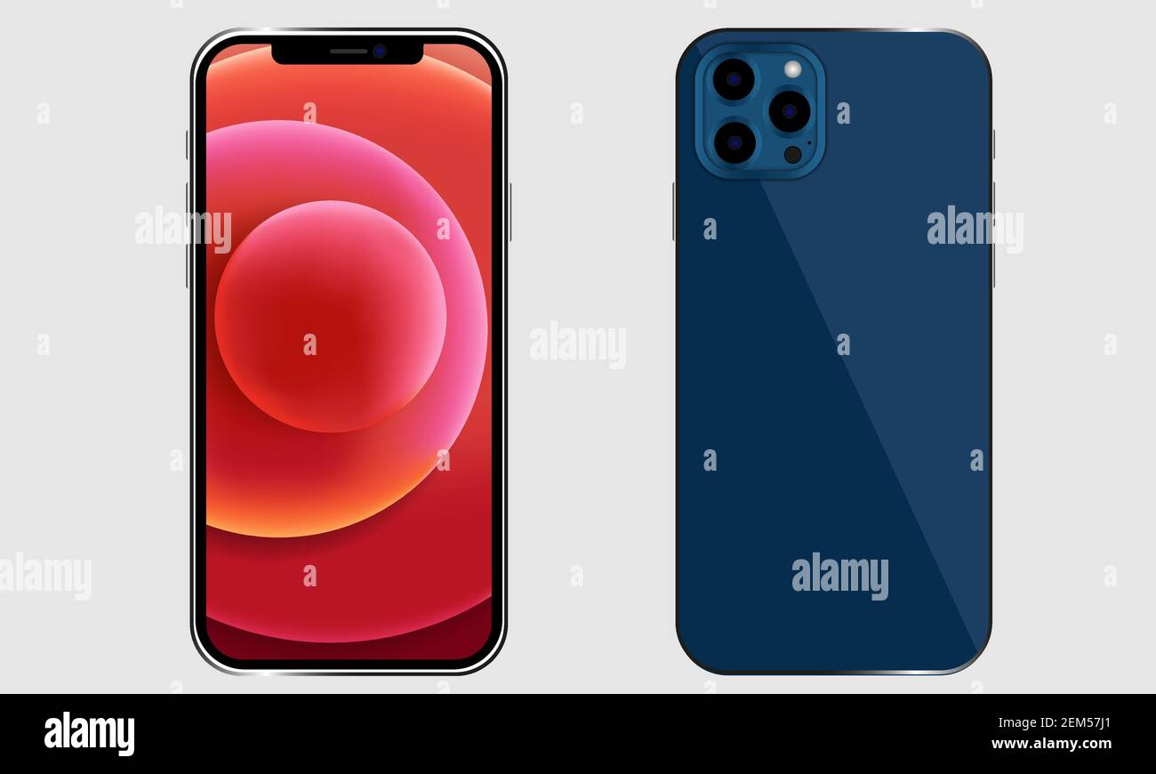 Iphone 12 screen Stock Vector Images - Alamy