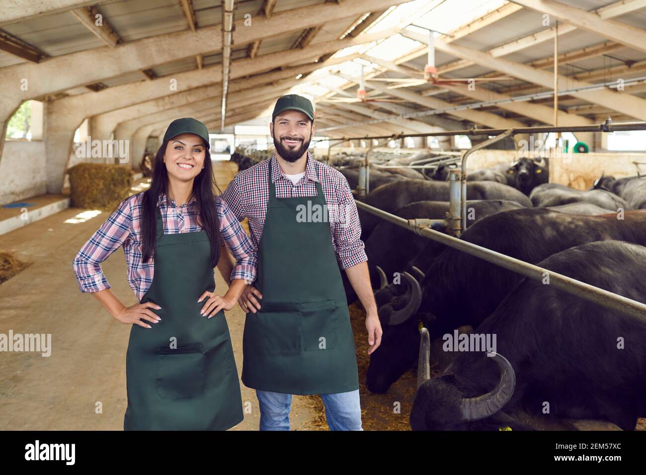 Man woman hay barn hi-res stock photography and images - Alamy
