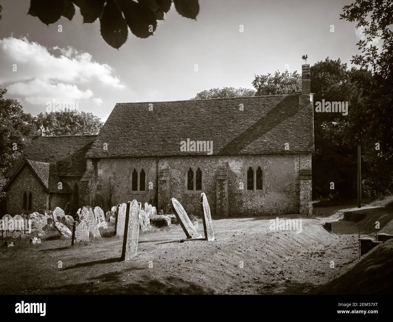 St Mary the Virgin church in Vernham Dean, Hampshire is a small country ...