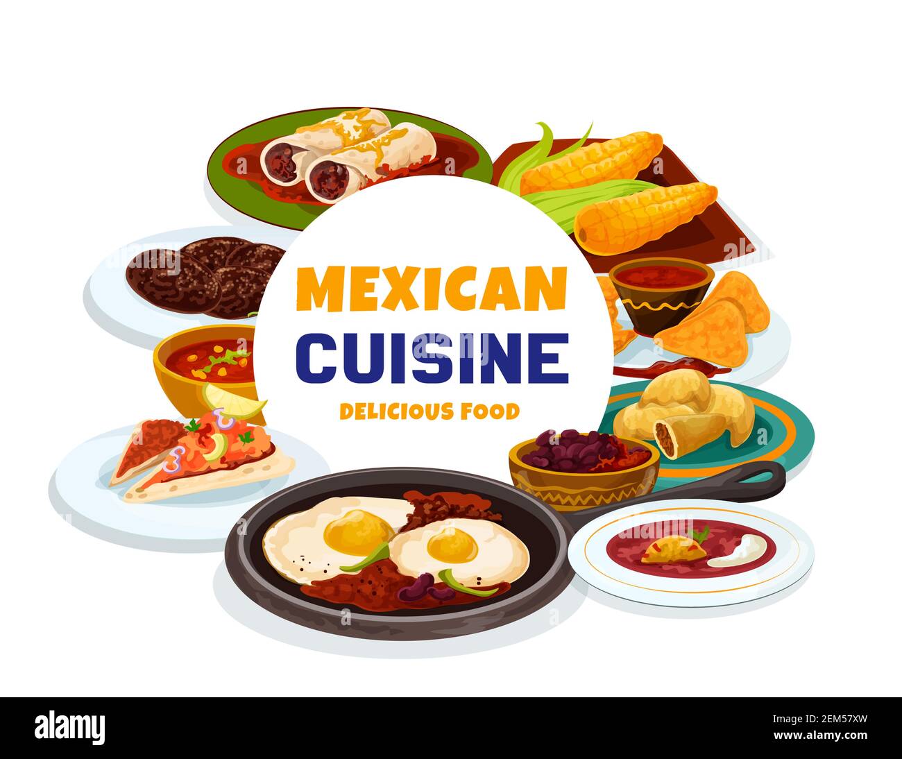 Mexican Food Plate Clip Art