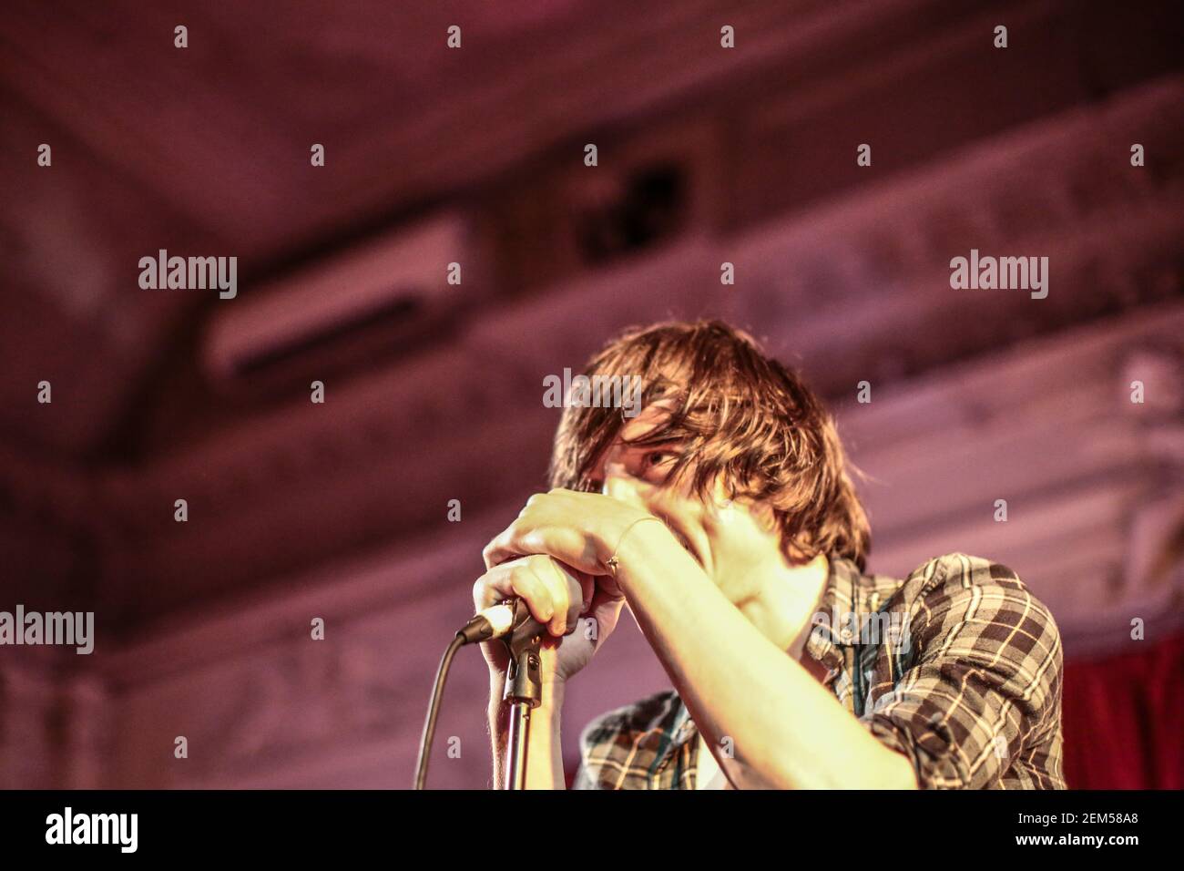 Moses performing at Bush Hall in support of Jimmy Eat World. Date of ...