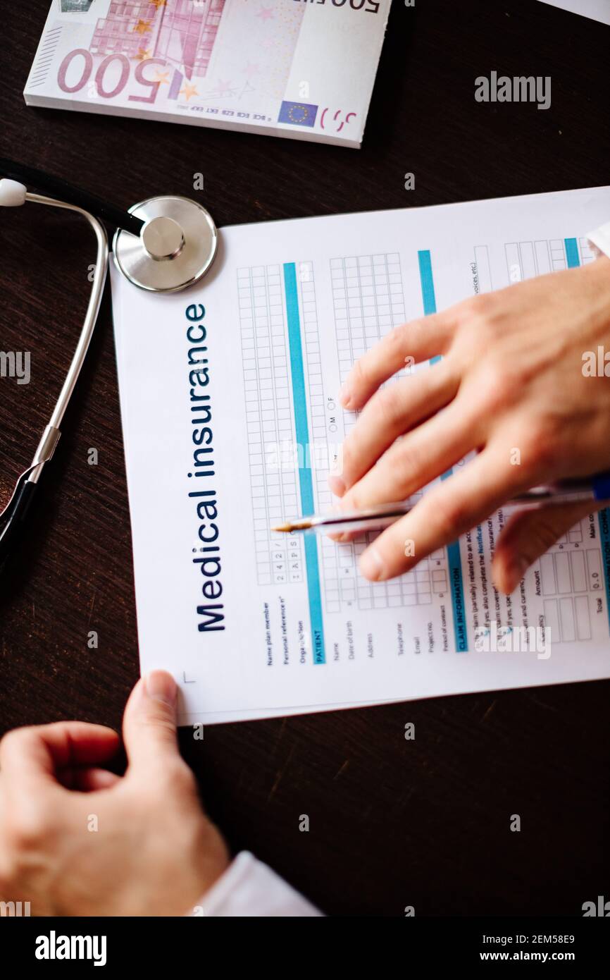 medical insurance policy Stock Photo - Alamy