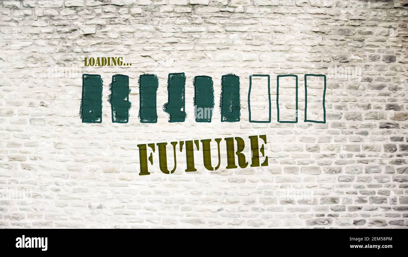 Street Sign the Direction Way to Future Stock Photo - Alamy