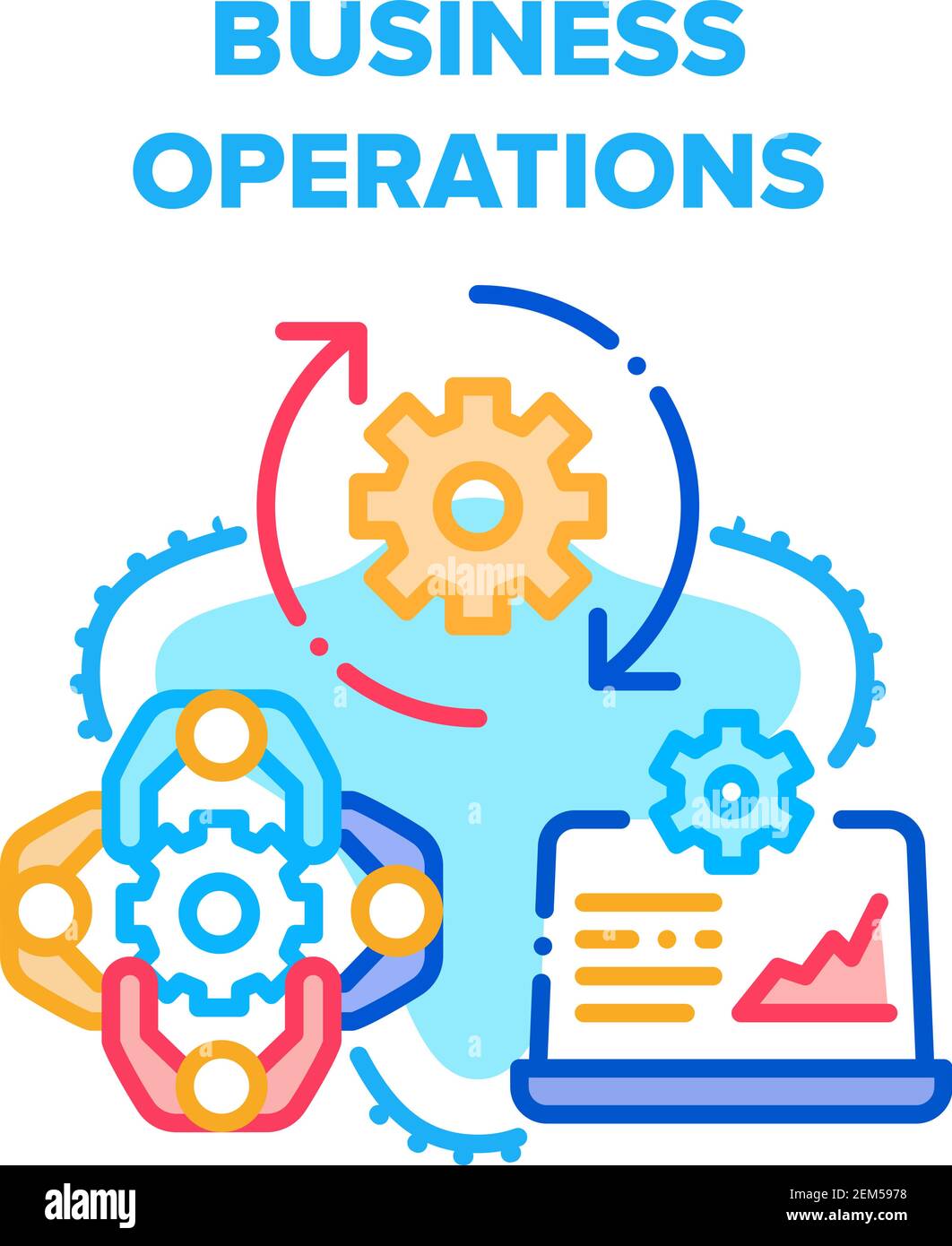 Business Operations Process Vector Concept Color Stock Vector Image ... Business Operations Process Vector Concept Color Stock Vector Image ...