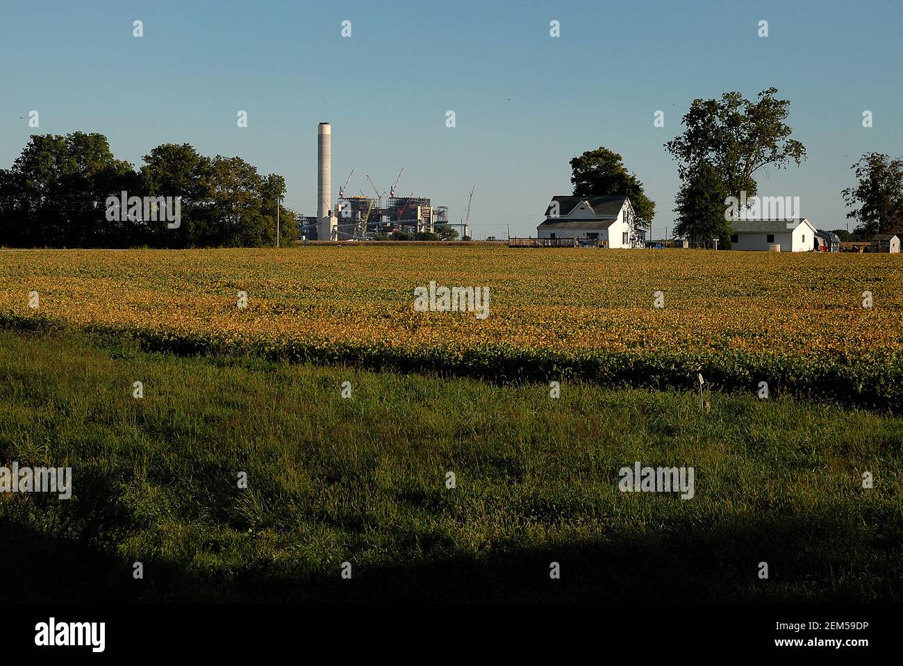 Prairie State Energy Campus under construction in 2010 in southwestern ...