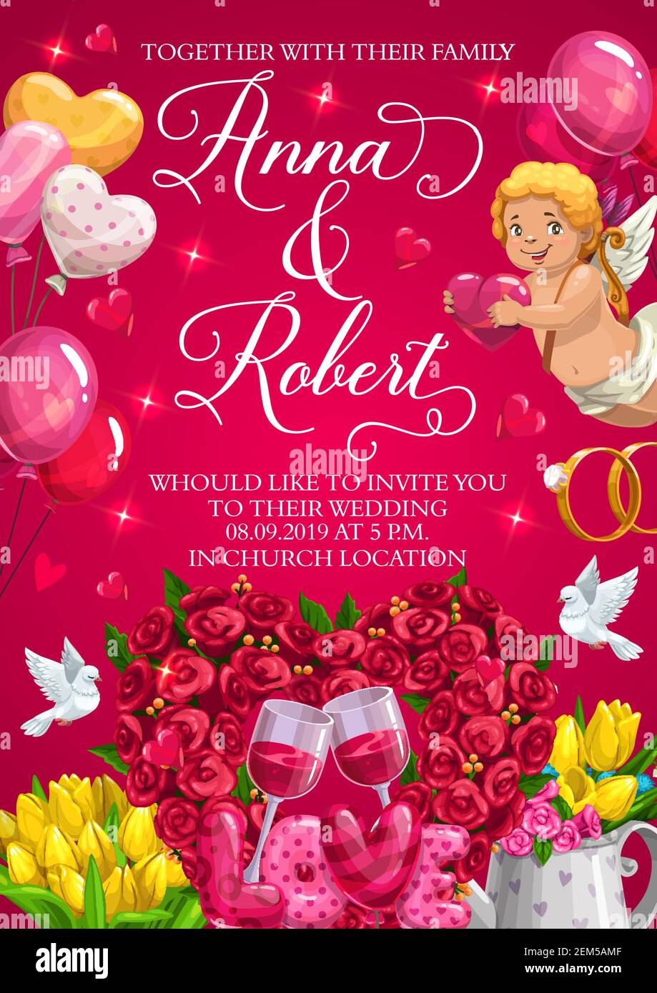 Red rose ring heart Stock Vector Images - Alamy