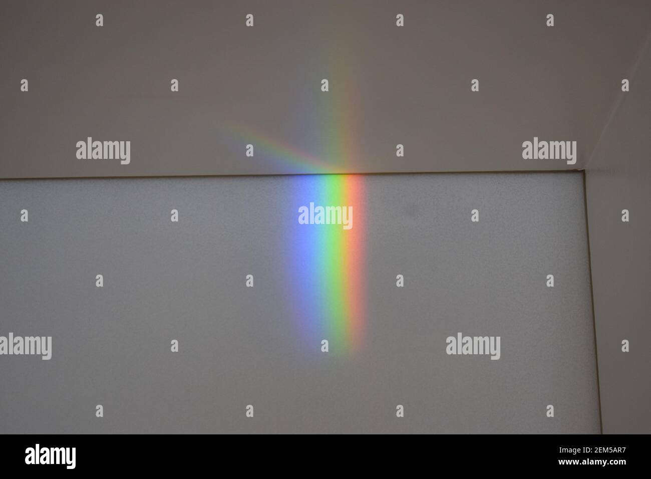 rainbow prism light effect Stock Photo - Alamy