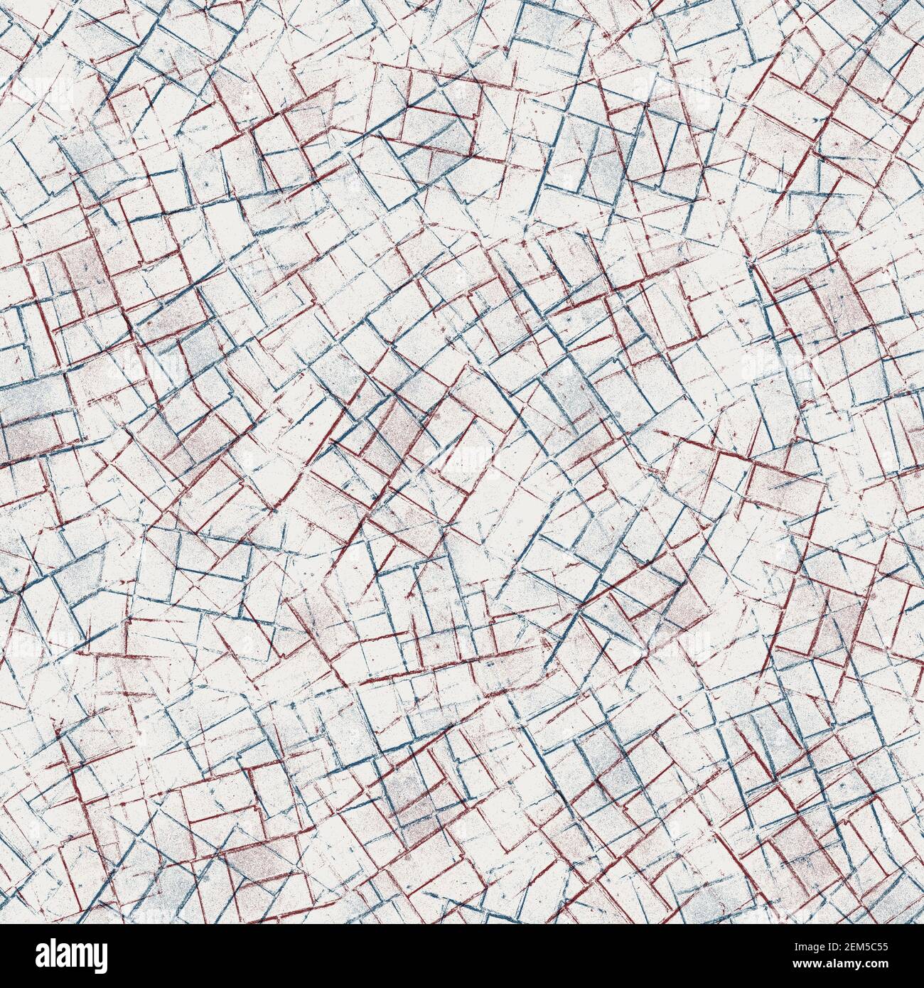 Seamless geo pattern in red blue black white Stock Photo - Alamy