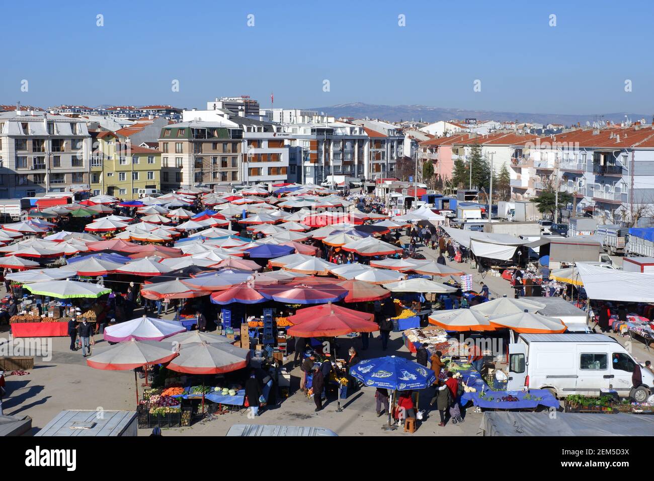 District Local Bazaar at Turkey Stock Photo - Alamy