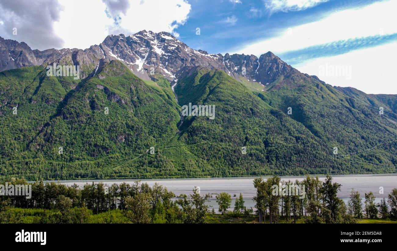 Aerial Alaska. The Butte, Alaska Stock Photo - Alamy