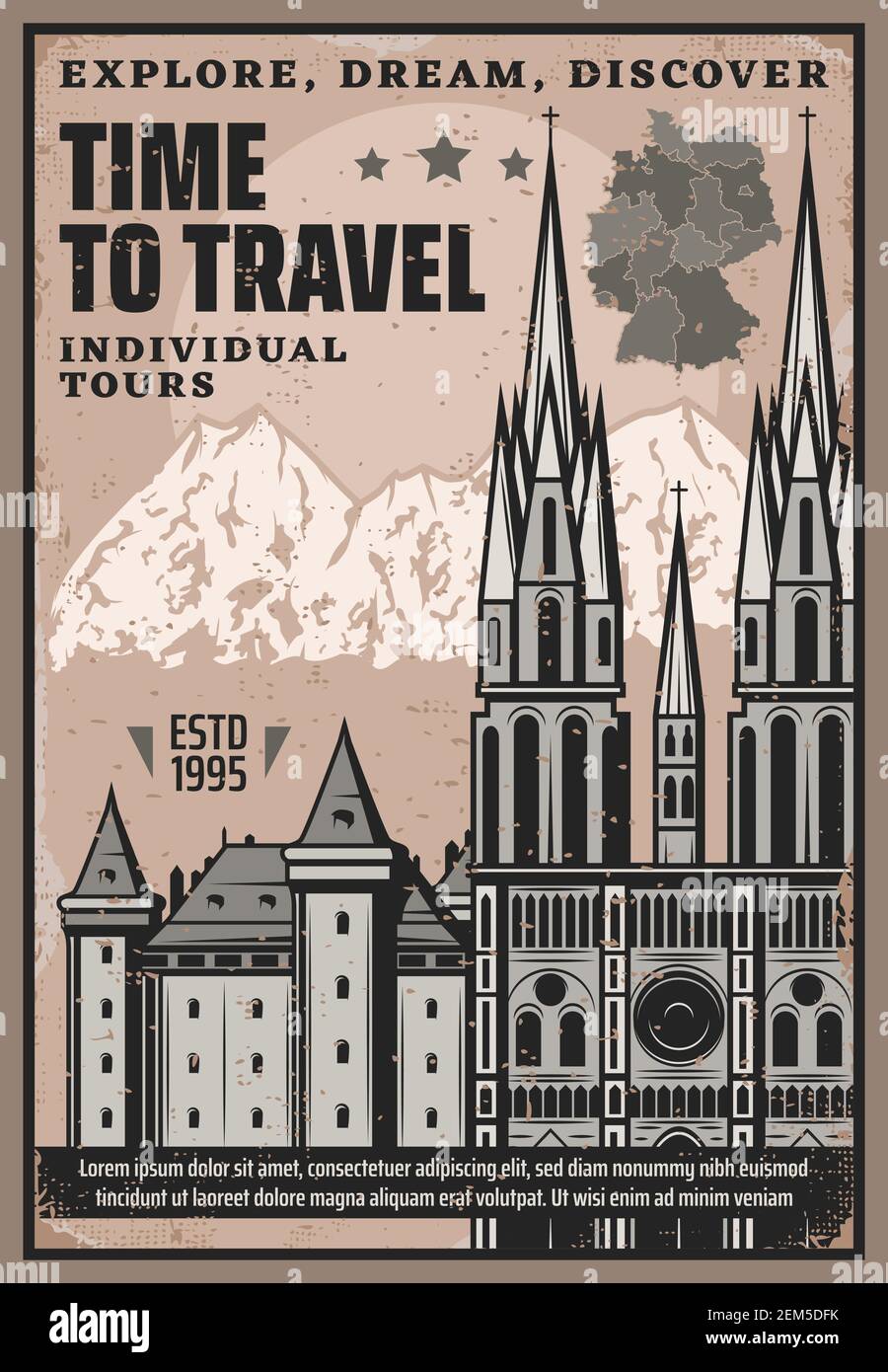 Vintage map of berlin Stock Vector Images - Alamy