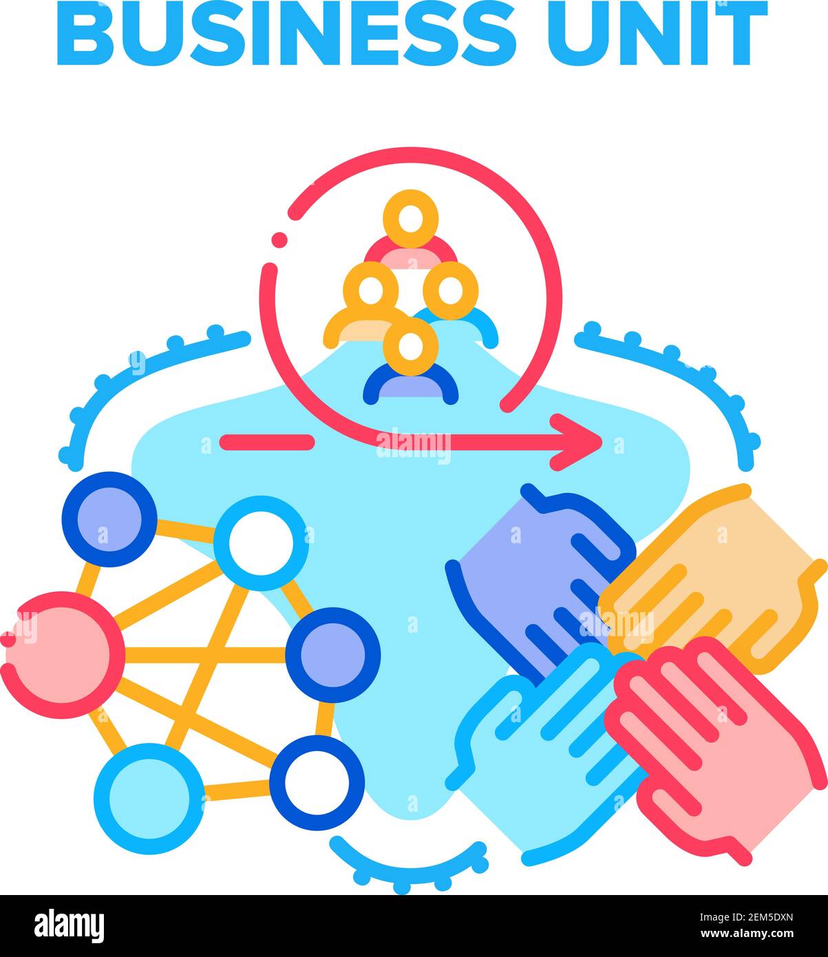 Business Unit Vector Concept Color Illustration Stock Vector Image ...