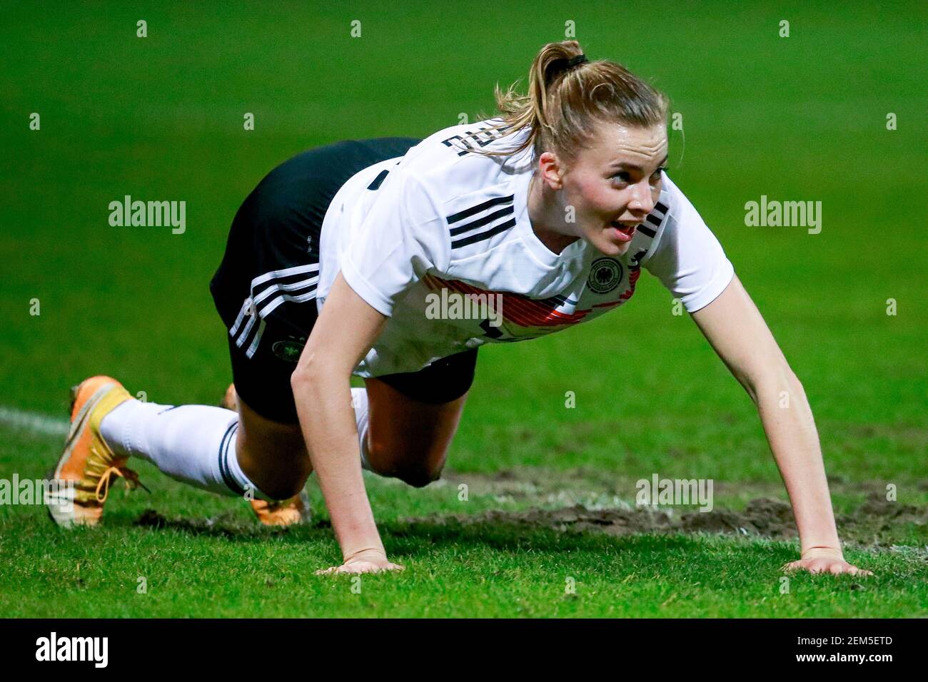 VENLO, NETHERLANDS - FEBRUARY 24: Laura Freigang of Germany celebrating ...