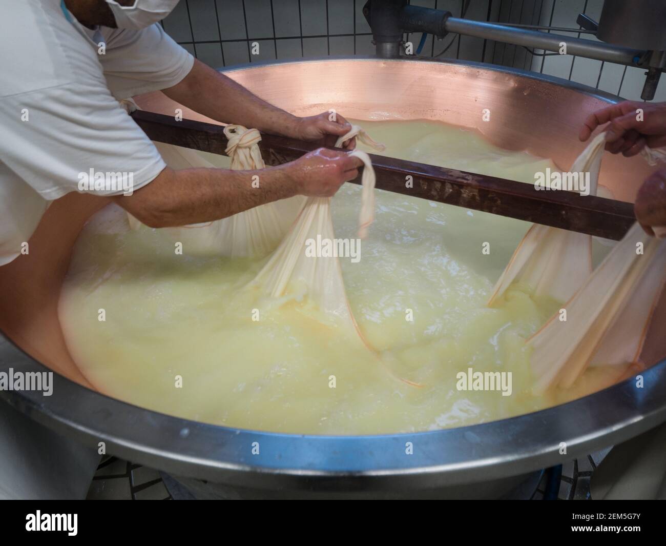 Making of mozzarella cheese hi-res stock photography and images - Alamy