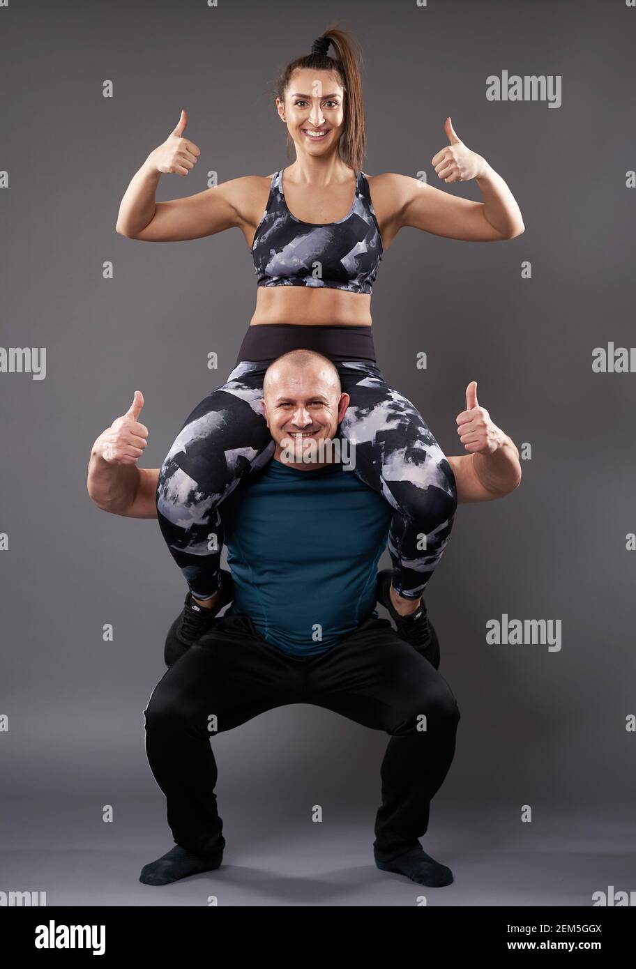 Team squats hi-res stock photography and images - Alamy