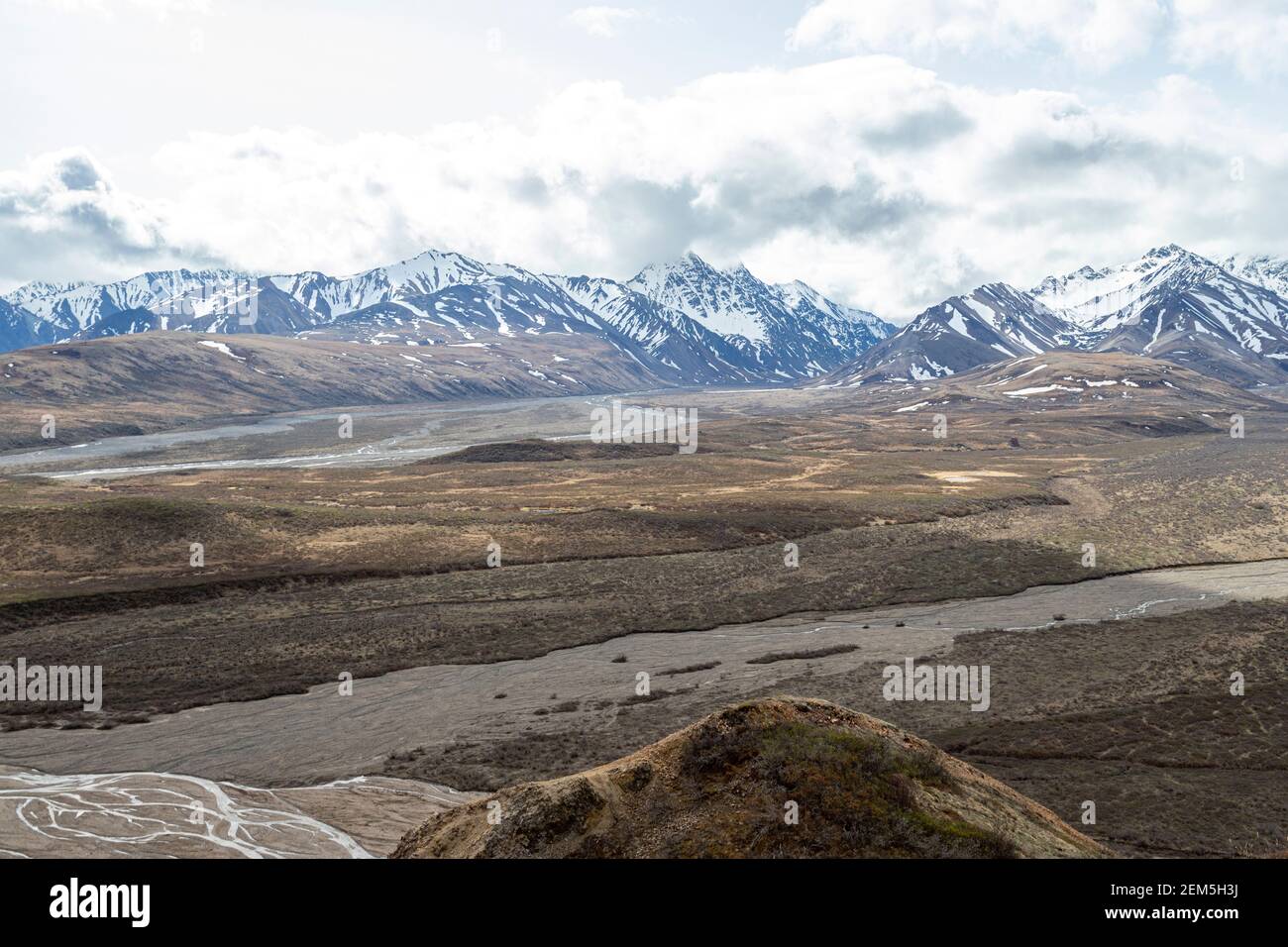 Polychrome Overlook. Denali Park, Alaska Stock Photo - Alamy