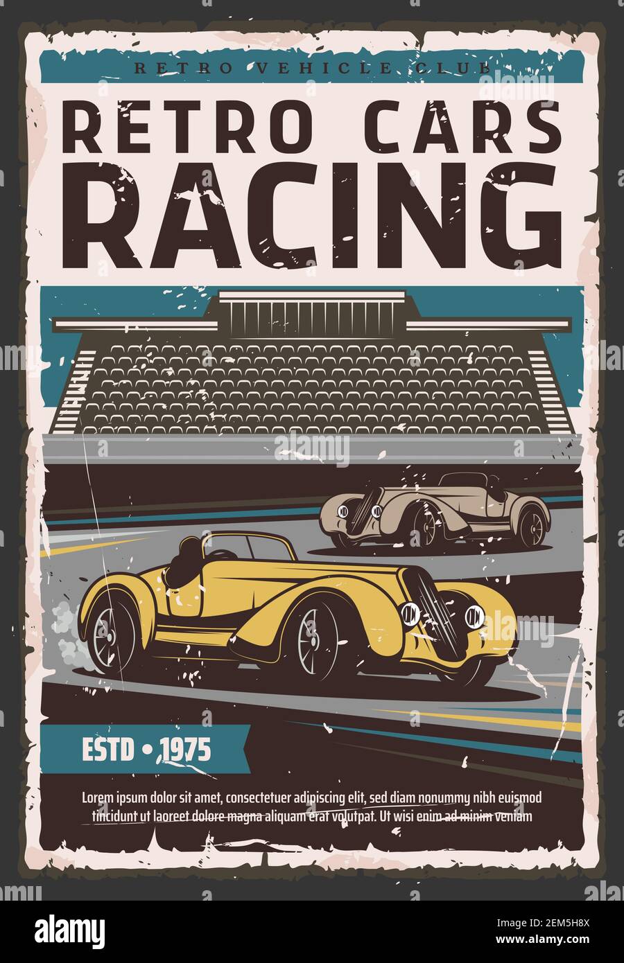 Classic and supercar show Stock Vector Images - Alamy