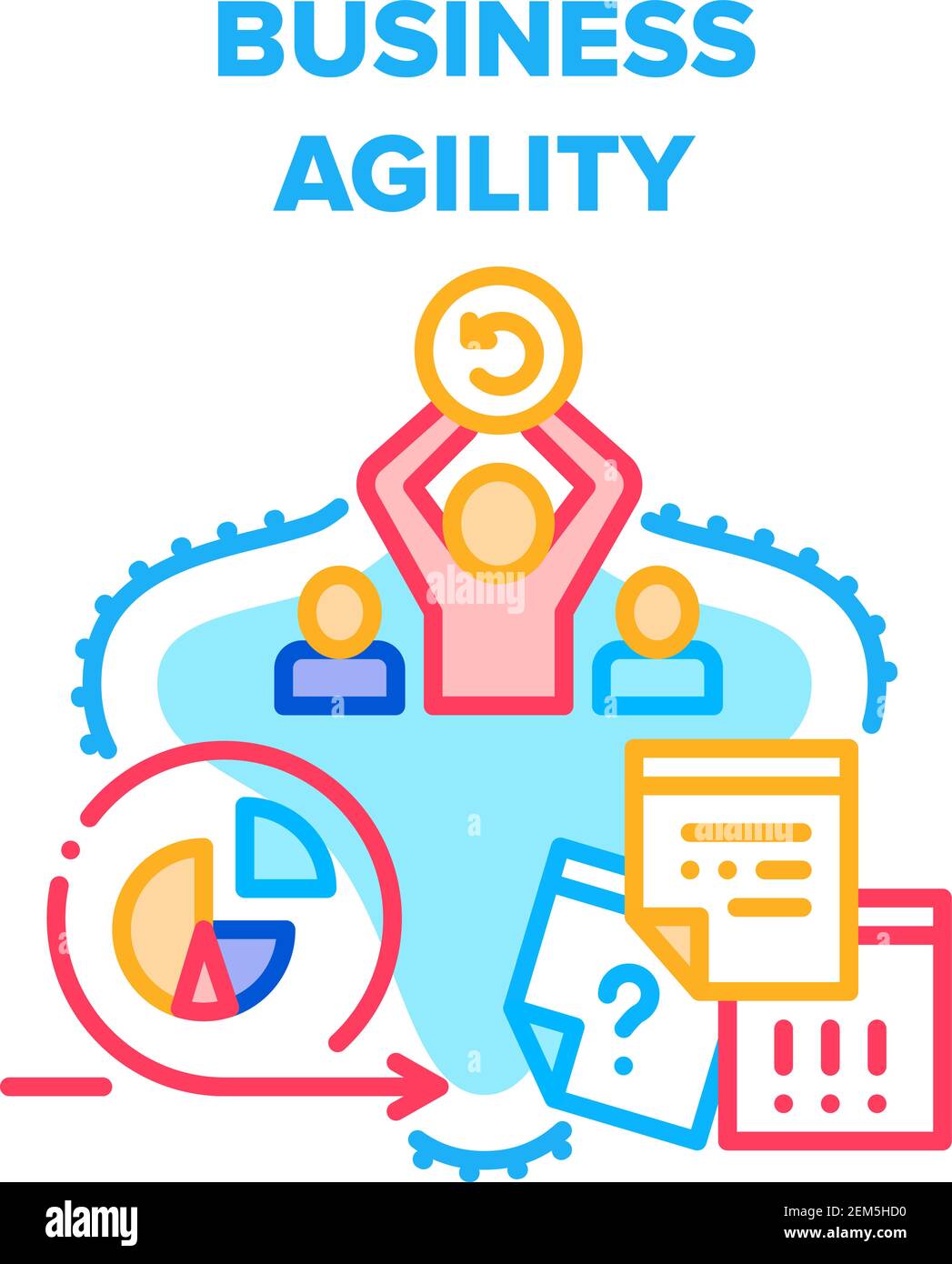 Business Agility Vector Concept Color Illustration Stock Vector Image ...