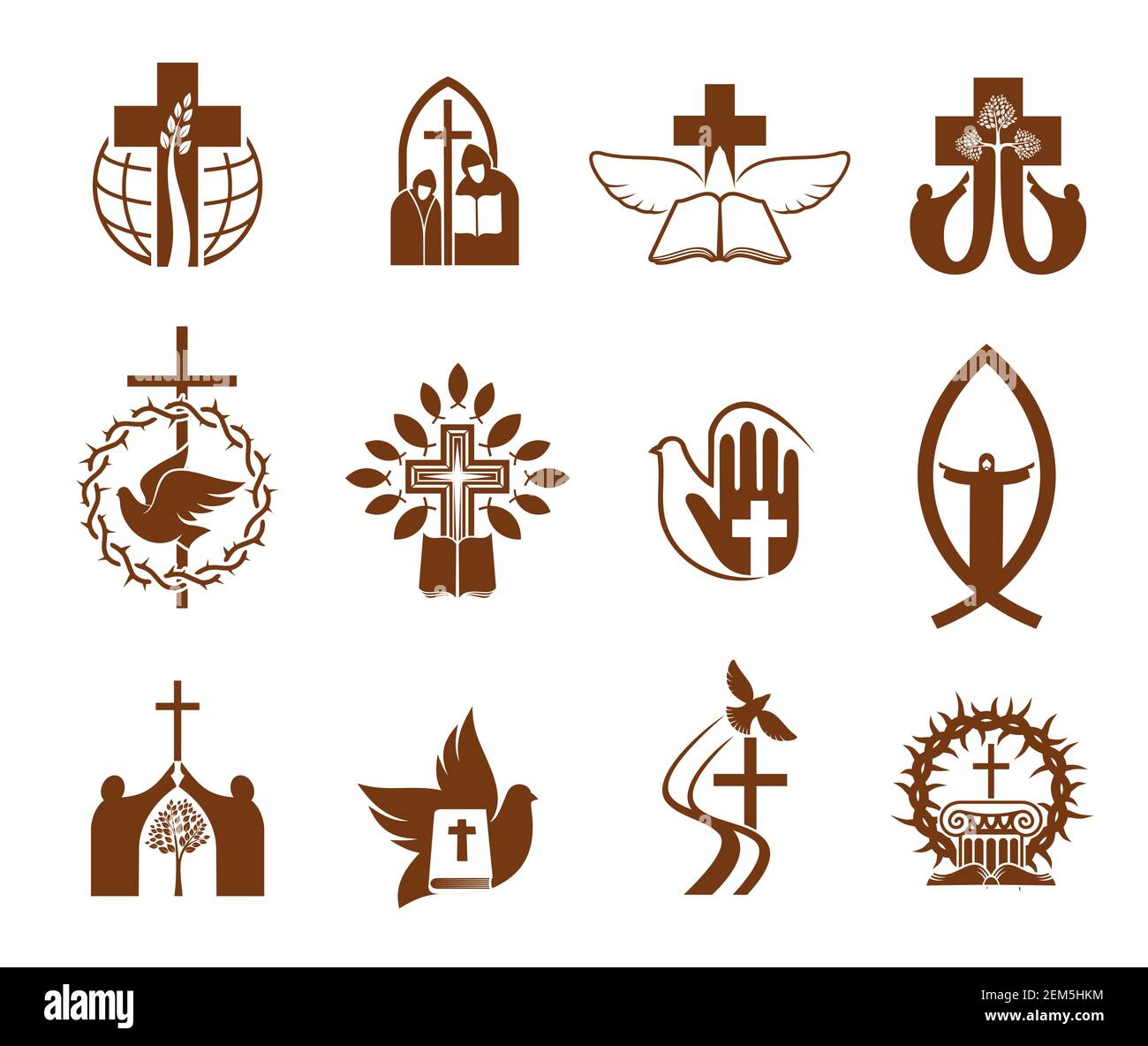 Praying Hands With Cross And Dove