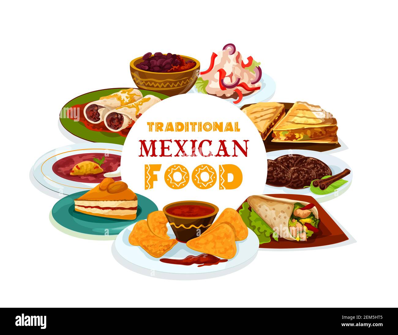 Mexican cuisine, Mexico and Latin America traditional restaurant menu ...