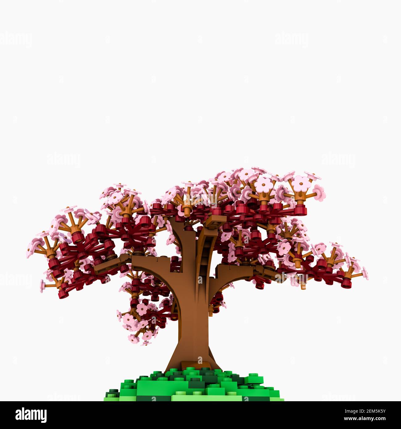 plastic tree isolated on white background 3d illustration Stock Photo ...