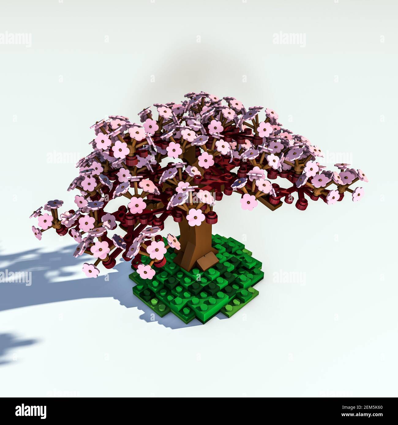 plastic tree isolated on white background 3d illustration Stock Photo ...