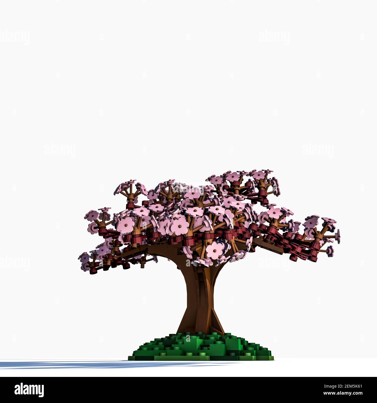 plastic tree isolated on white background 3d illustration Stock Photo ...